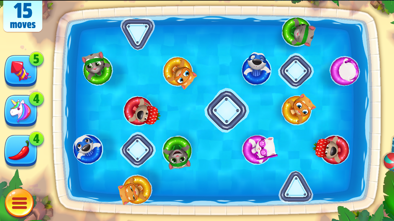 Level 25 & 30 – Talking Tom Pool